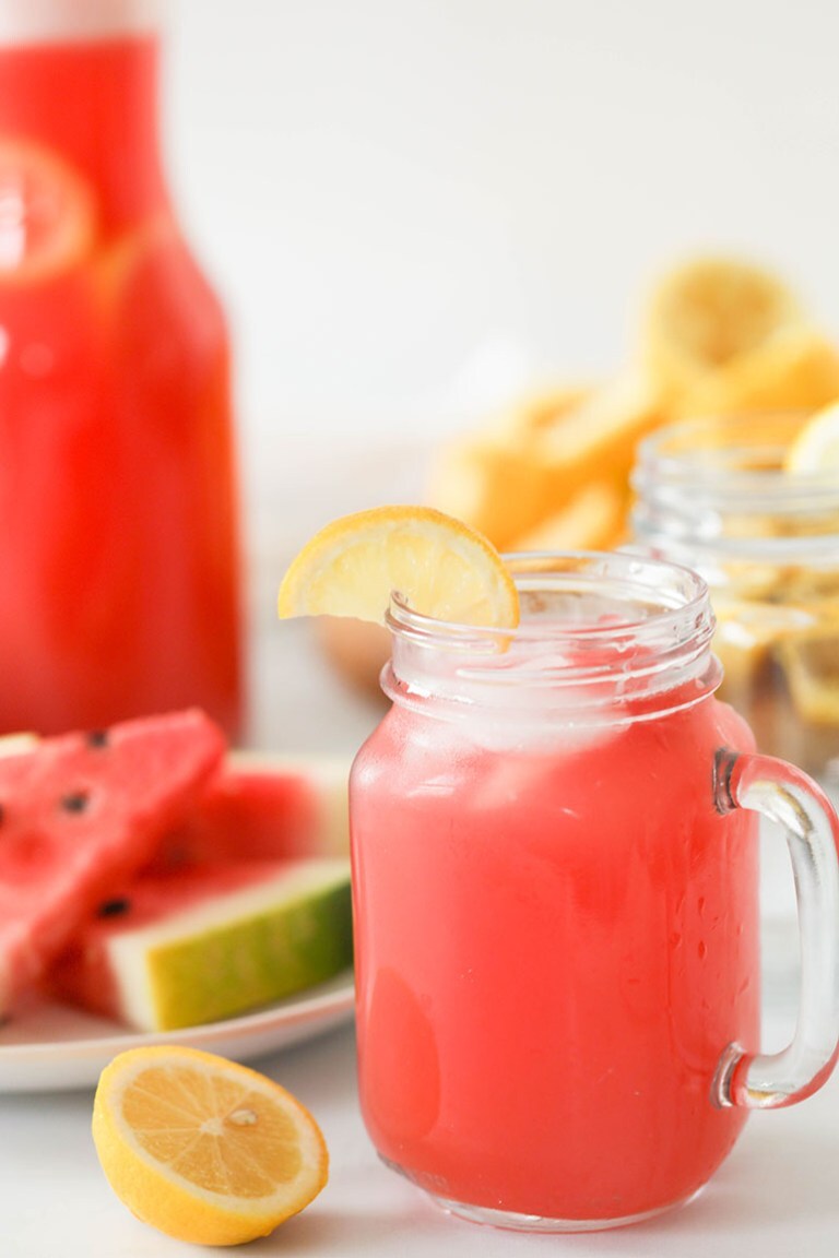 Easy Watermelon Lemonade | ICanYouCanVegan